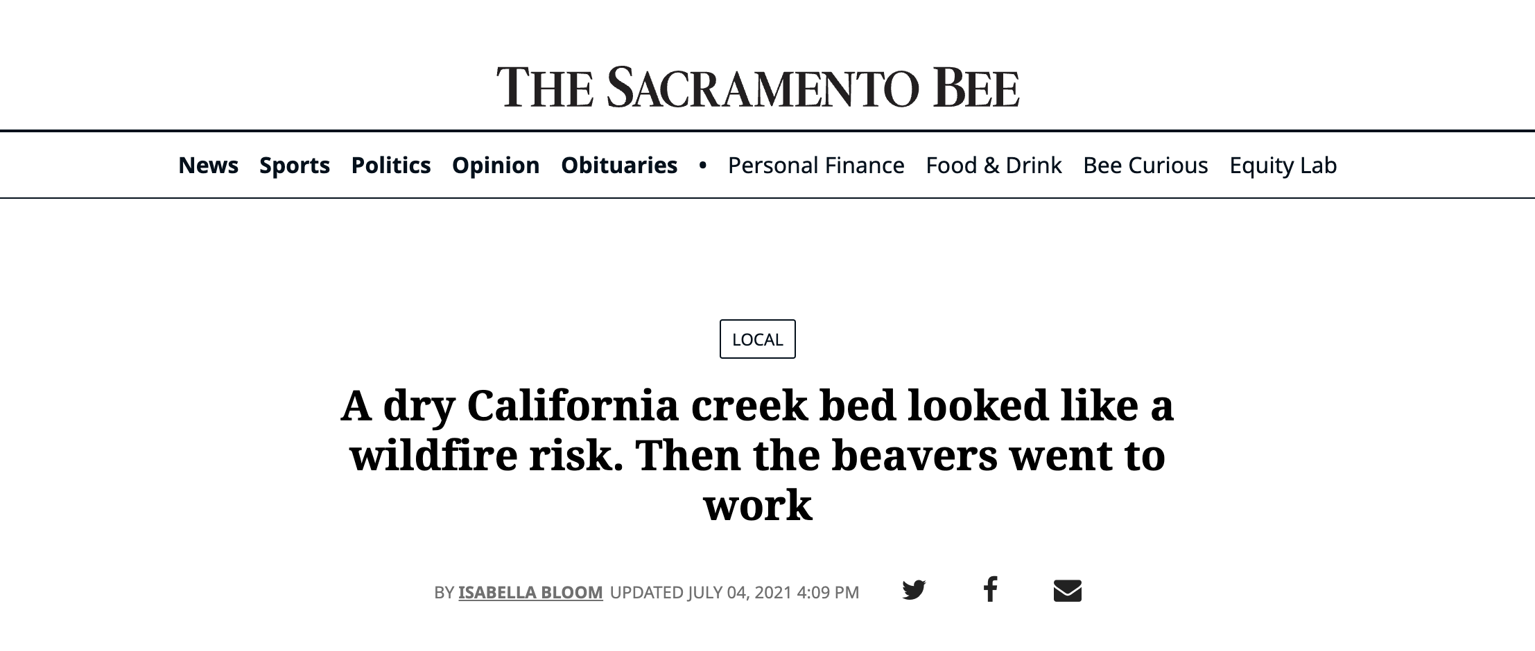 Media Coverage – Emily Fairfax, Ph.D